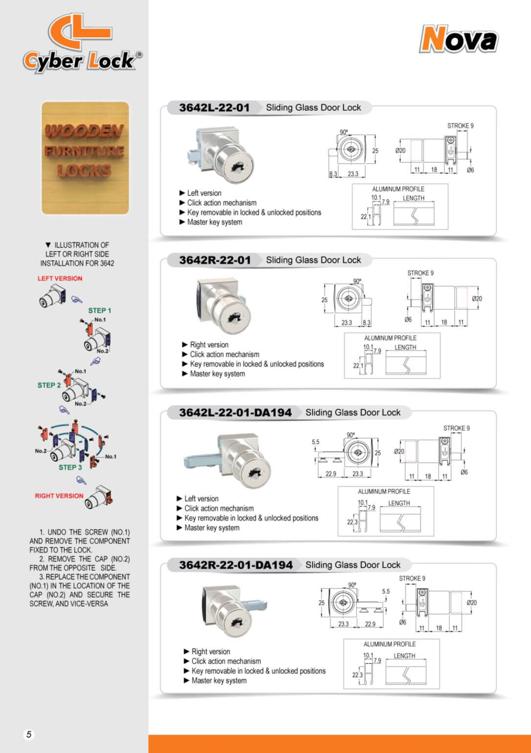 Wooden Furniture Locks - Cyber Lock