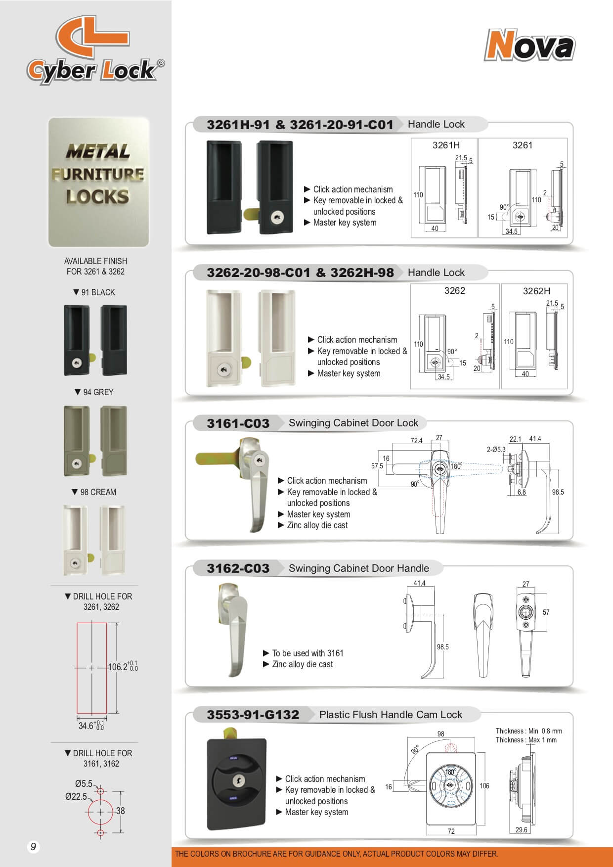 Metal Furniture Locks - Cyber Lock